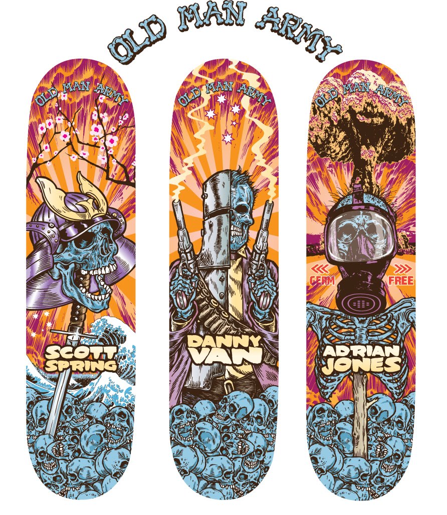 Old Man Army Skateboards